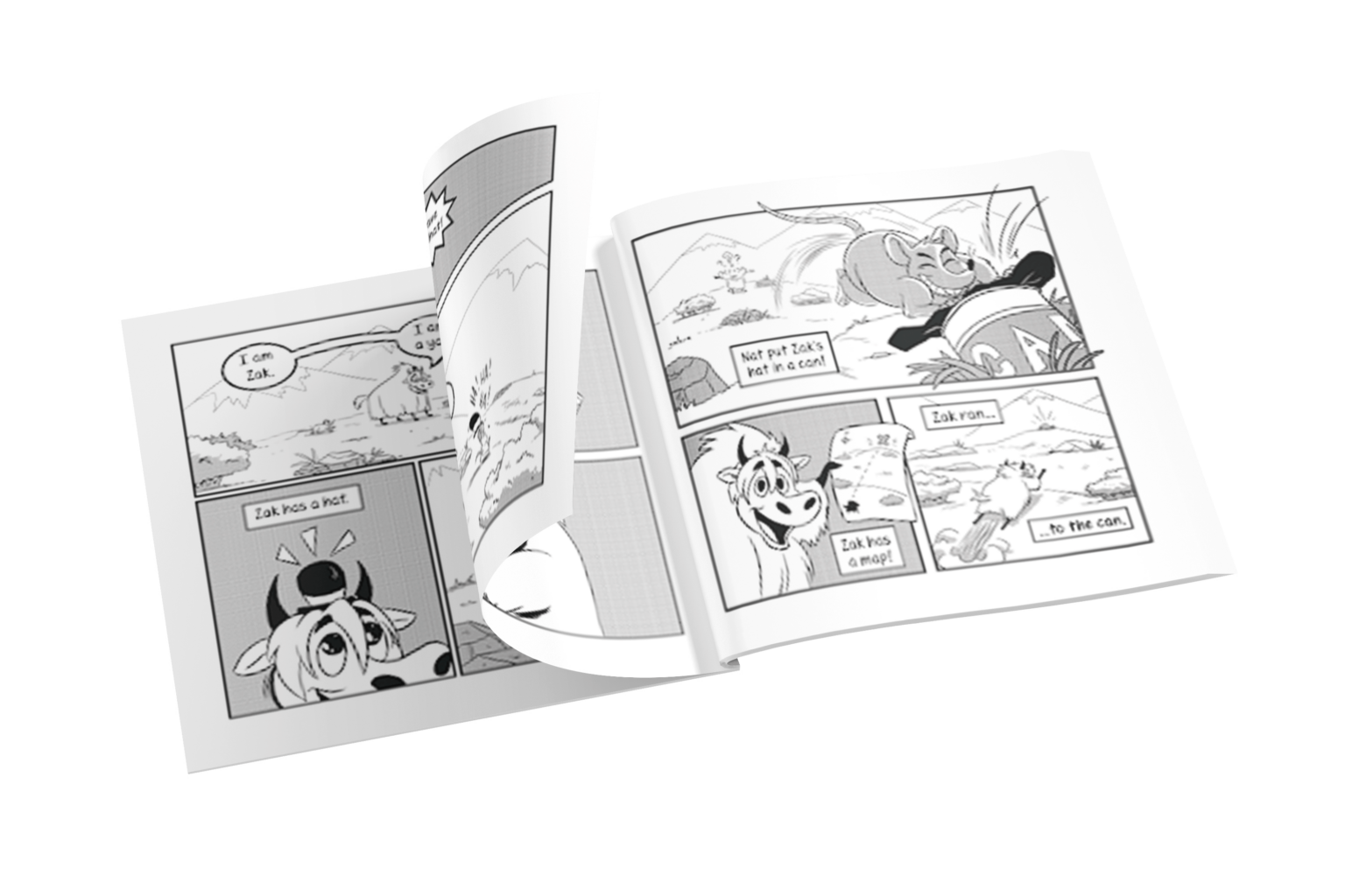 The Yak Pack - Phonics and Sight Word Comics